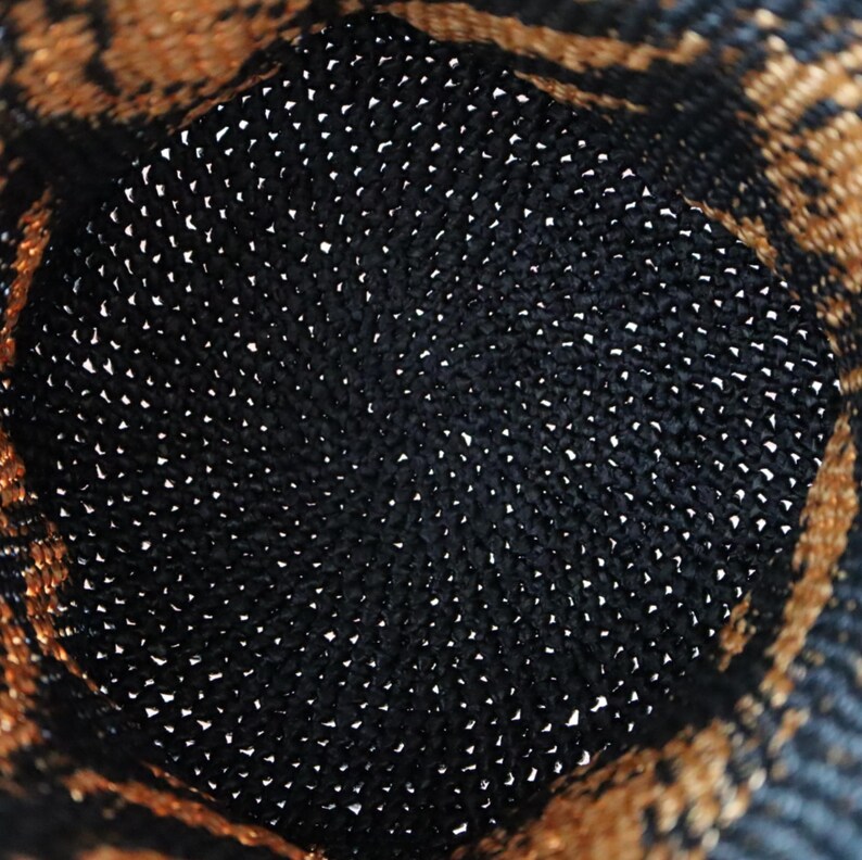 Black Raffia Bag, Golden Tulips, Luxury, Elegant Bags for Women, Ladies ...