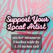 Support Your Local Artist Vinyl Sticker - Etsy