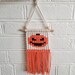 Halloween Jack O'lantern Pixel Art Macrame - Etsy