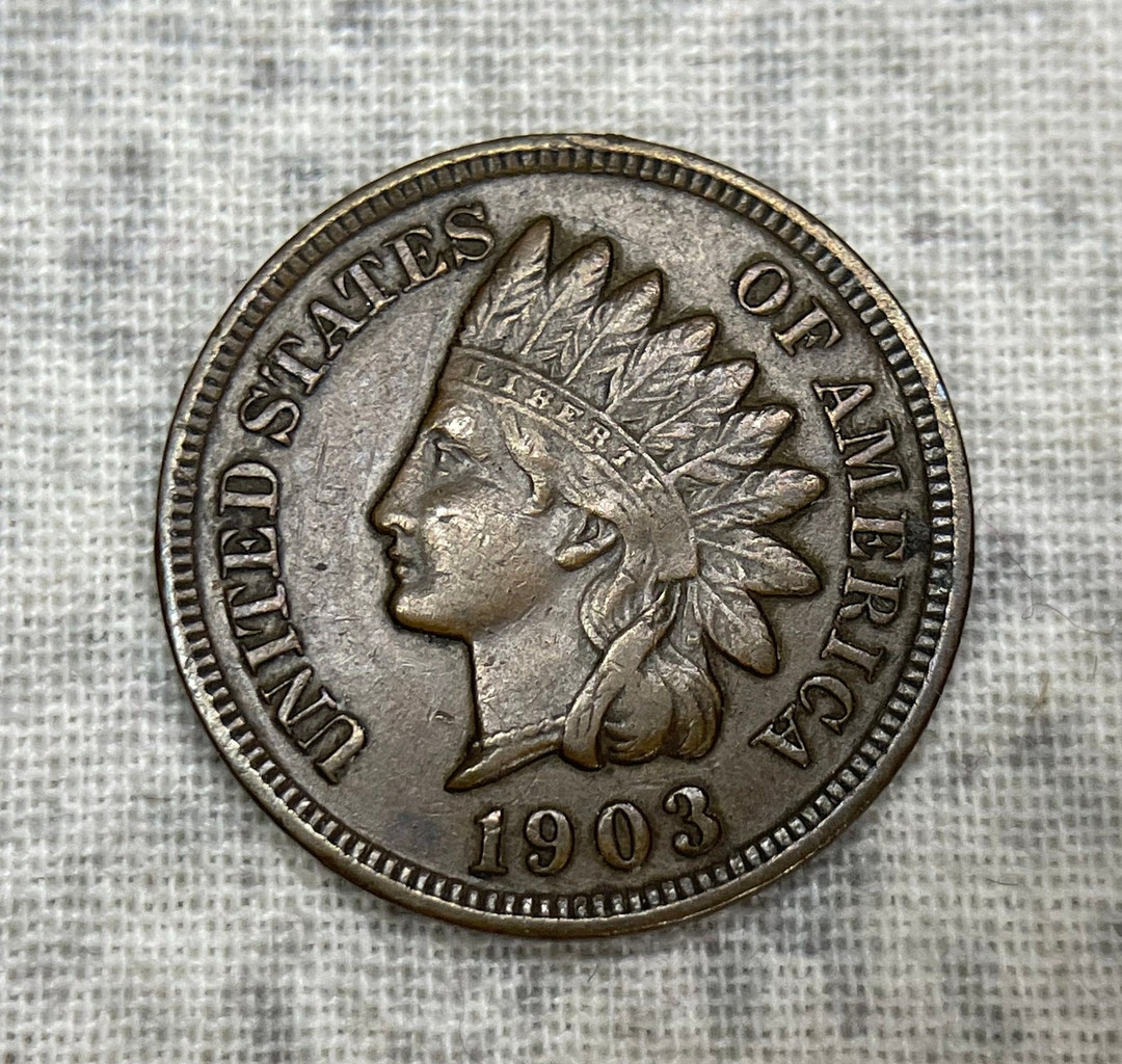 1903 Indian Head Penny Coin - Etsy