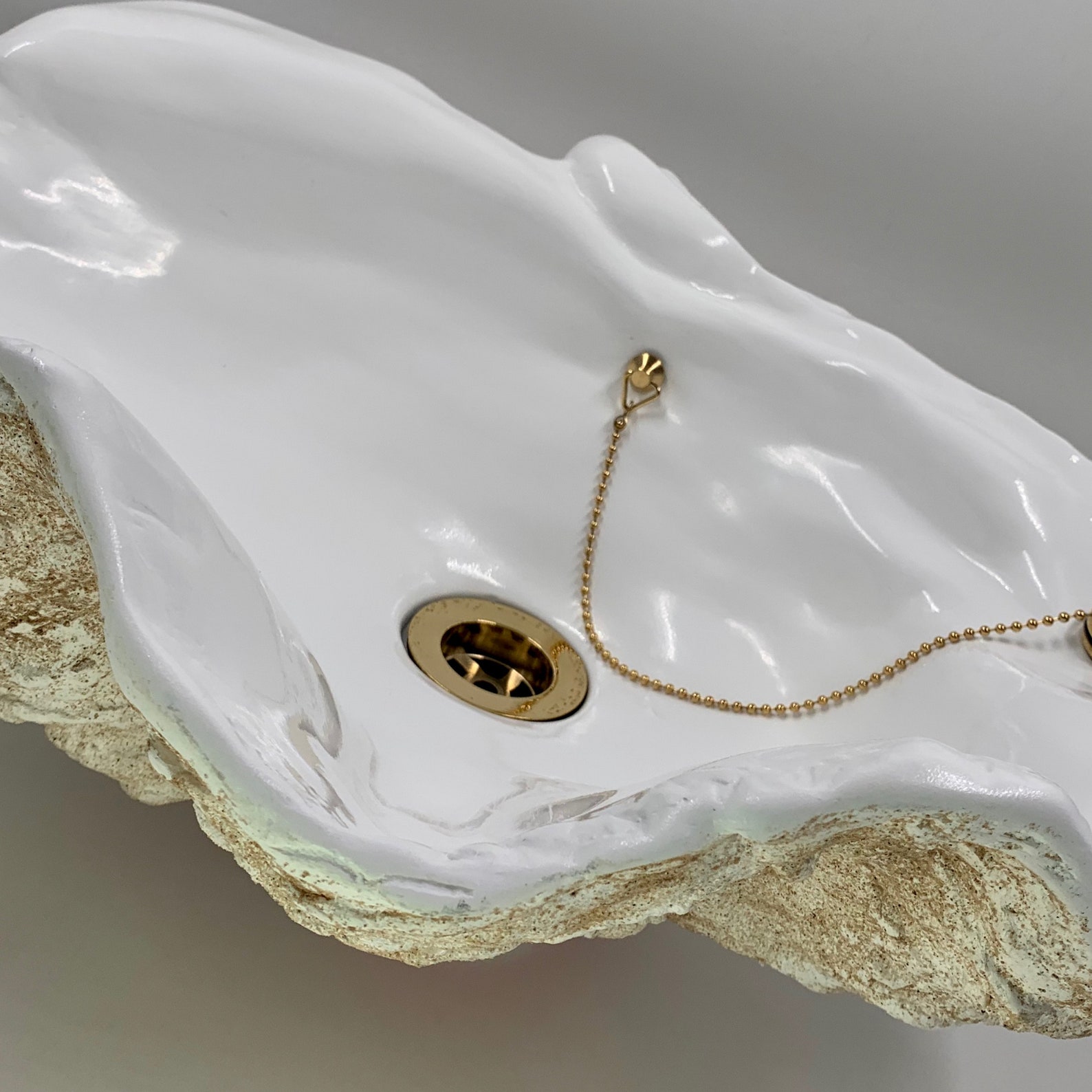 Giant Clam Shell Bathroom Sink Wash Basin Bowl Vessel Counter | Etsy