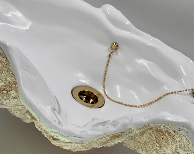 Giant Clam Shell Bathroom Sink Wash Basin Bowl Vessel Counter Top ...