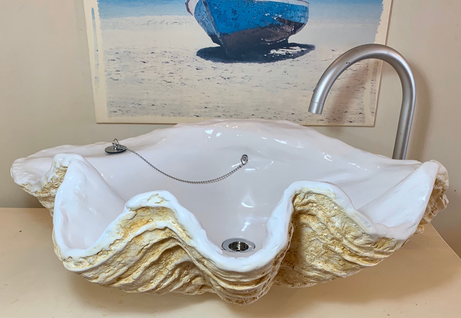 Giant Clam Shell Bathroom Sink Wash Basin Vessel Bowl in - Etsy