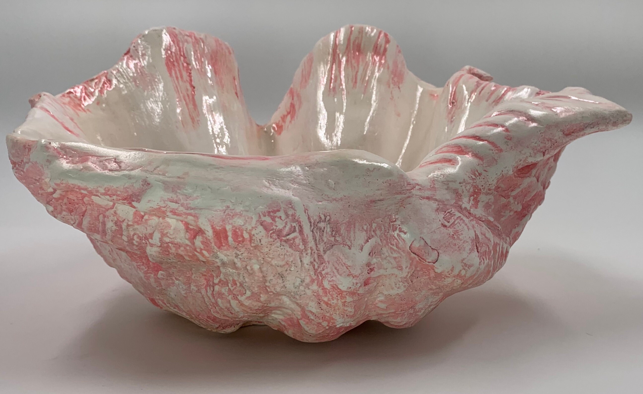 Giant Clam Shell Sculpture Art Ornament Bowl Handmade in Pink - Etsy UK