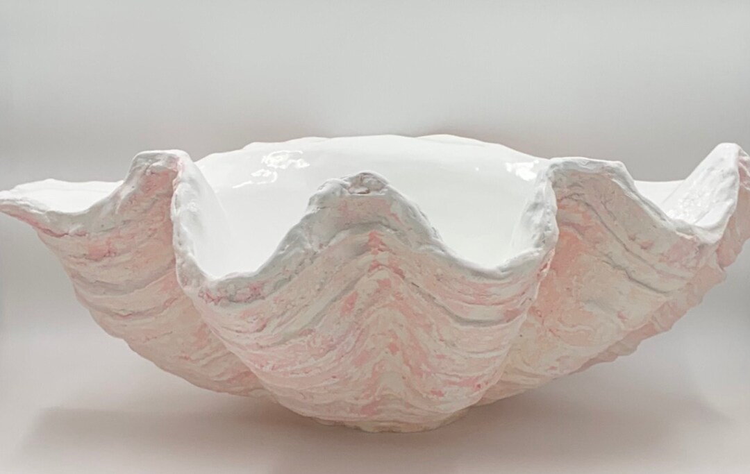 Giant Clam Shell Bathroom Sink Wash Basin Vessel Bowl in Soft - Etsy