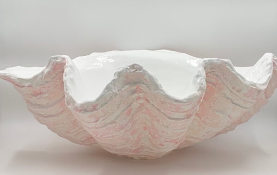 Giant Clam Shell Bathroom Sink Wash Basin Vessel Bowl in Soft | Etsy
