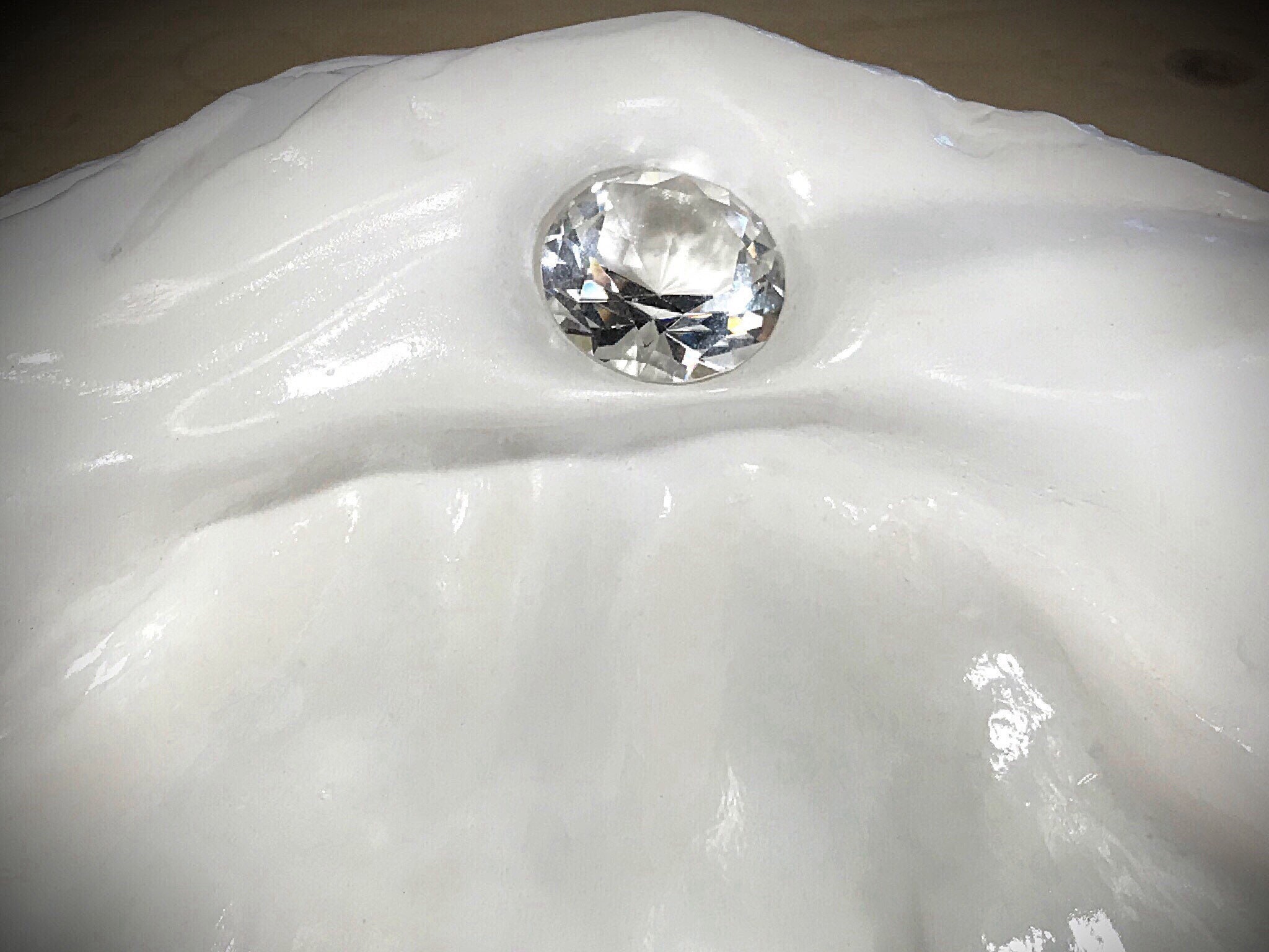 Giant Clam Shell Gem Encrusted "liberty" Limited Edition Sculpture Art ...