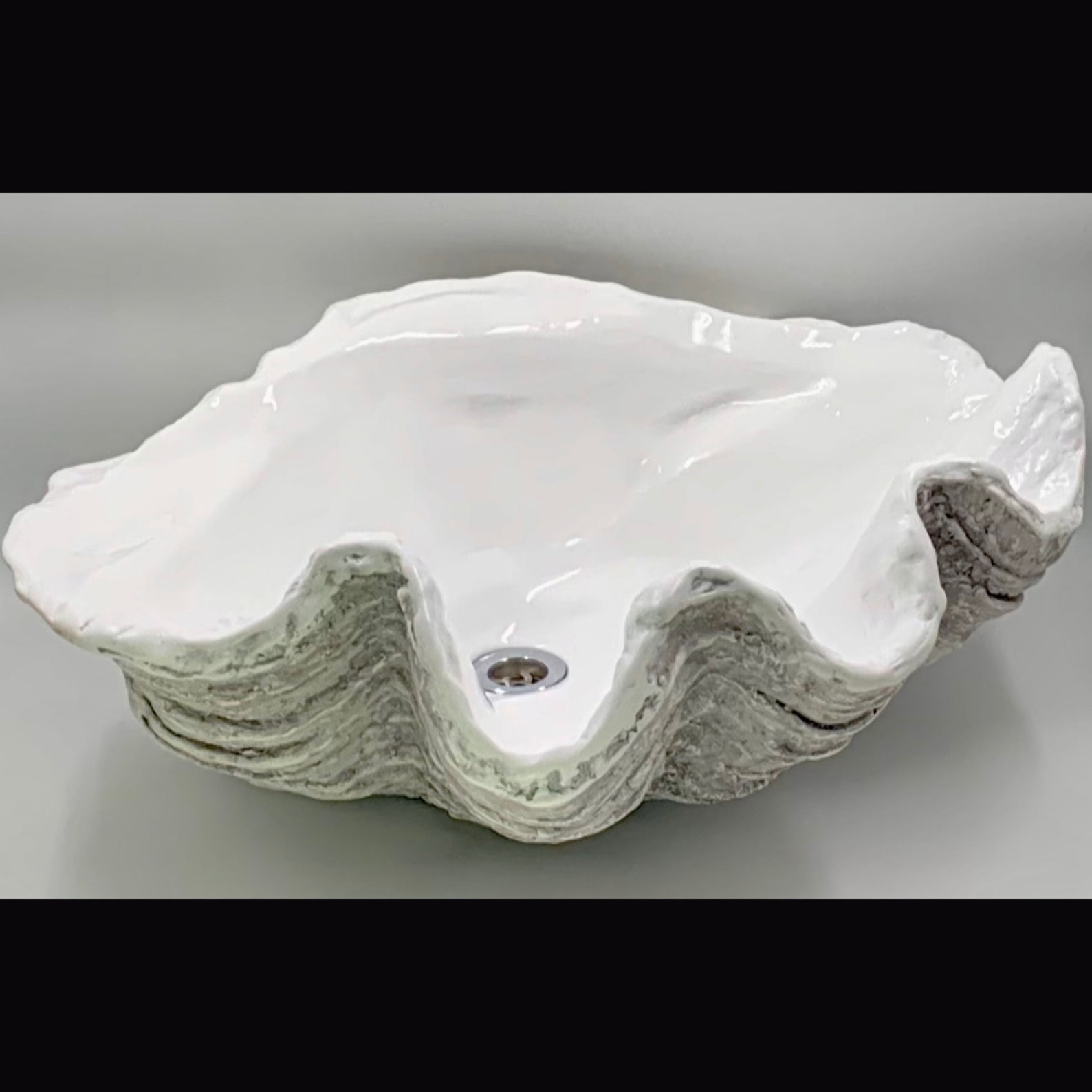 Giant Clam Shell Bathroom Sink Wash Basin Vessel Bowl in - Etsy