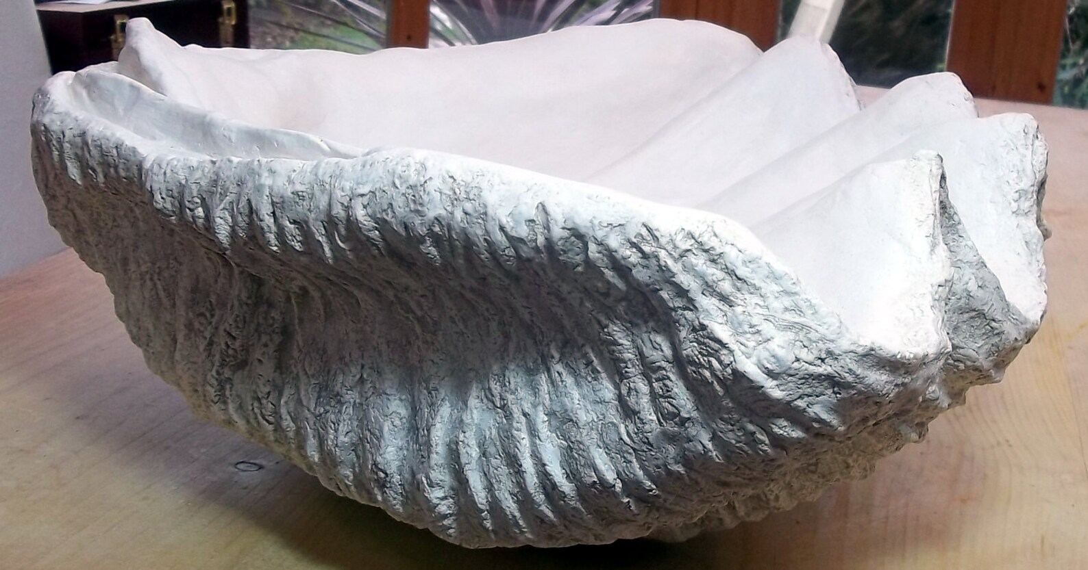 Giant Clam Shell Sculpture Art Stone Ornament Bowl Vessel | Etsy