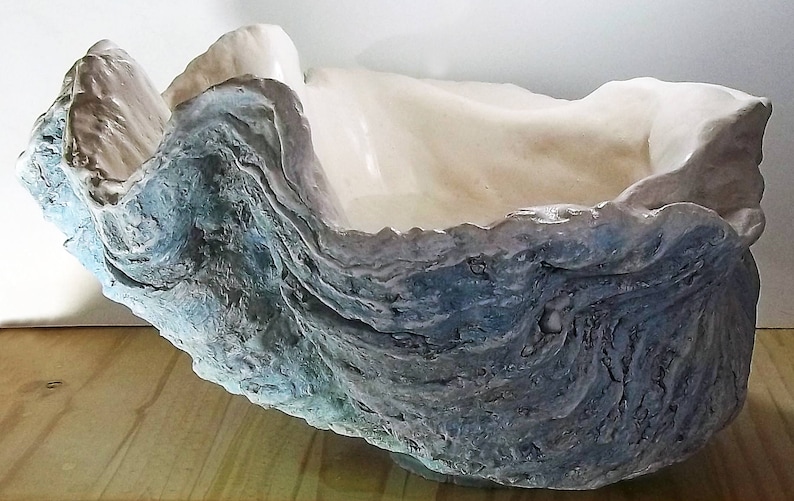 XL Aquamarine Blue Shell Giant Clam Shell Sculpture a Piece of - Etsy UK