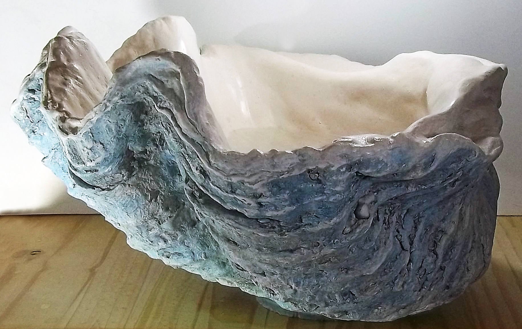 XL Aquamarine Blue Shell Giant Clam Shell Sculpture a Piece of - Etsy UK