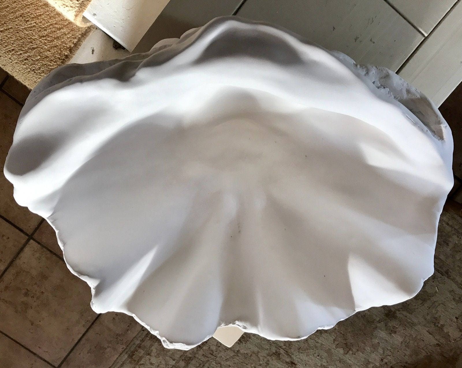 Large Gold Fleck Giant Clam Shell Sculpture Art Gift Home | Etsy