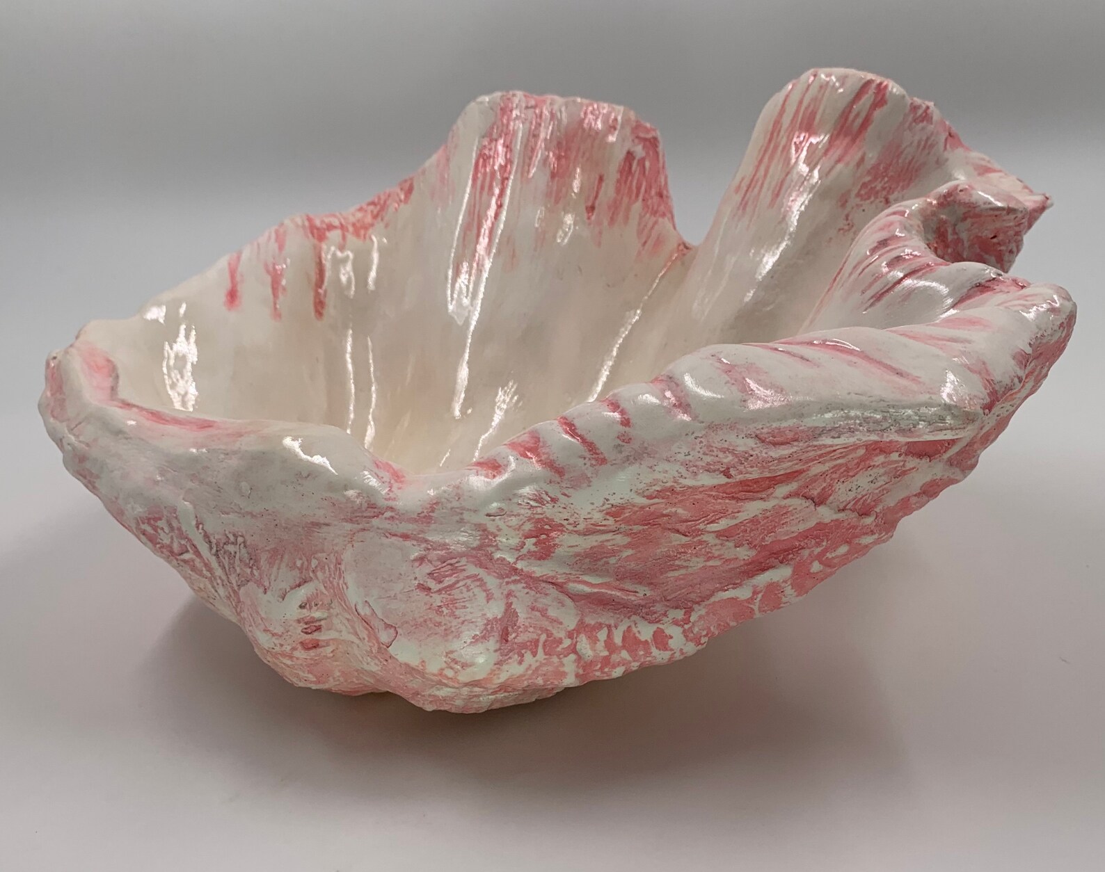 Giant Clam Shell Sculpture Art Ornament Bowl Handmade in Pink - Etsy UK