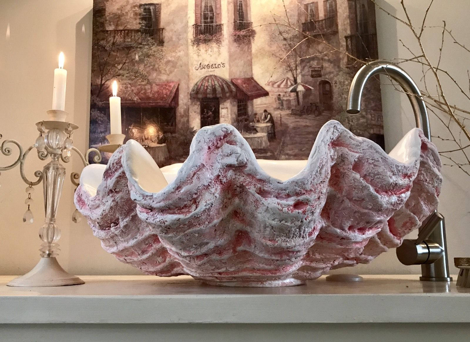 Giant Clam Shell Bathroom Sink Wash Basin Vessel Bowl | Etsy UK