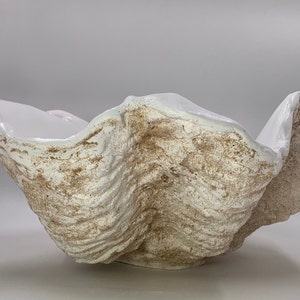 Giant Clam Shell Bathroom Sink Wash Basin Bowl Vessel Counter Top ...