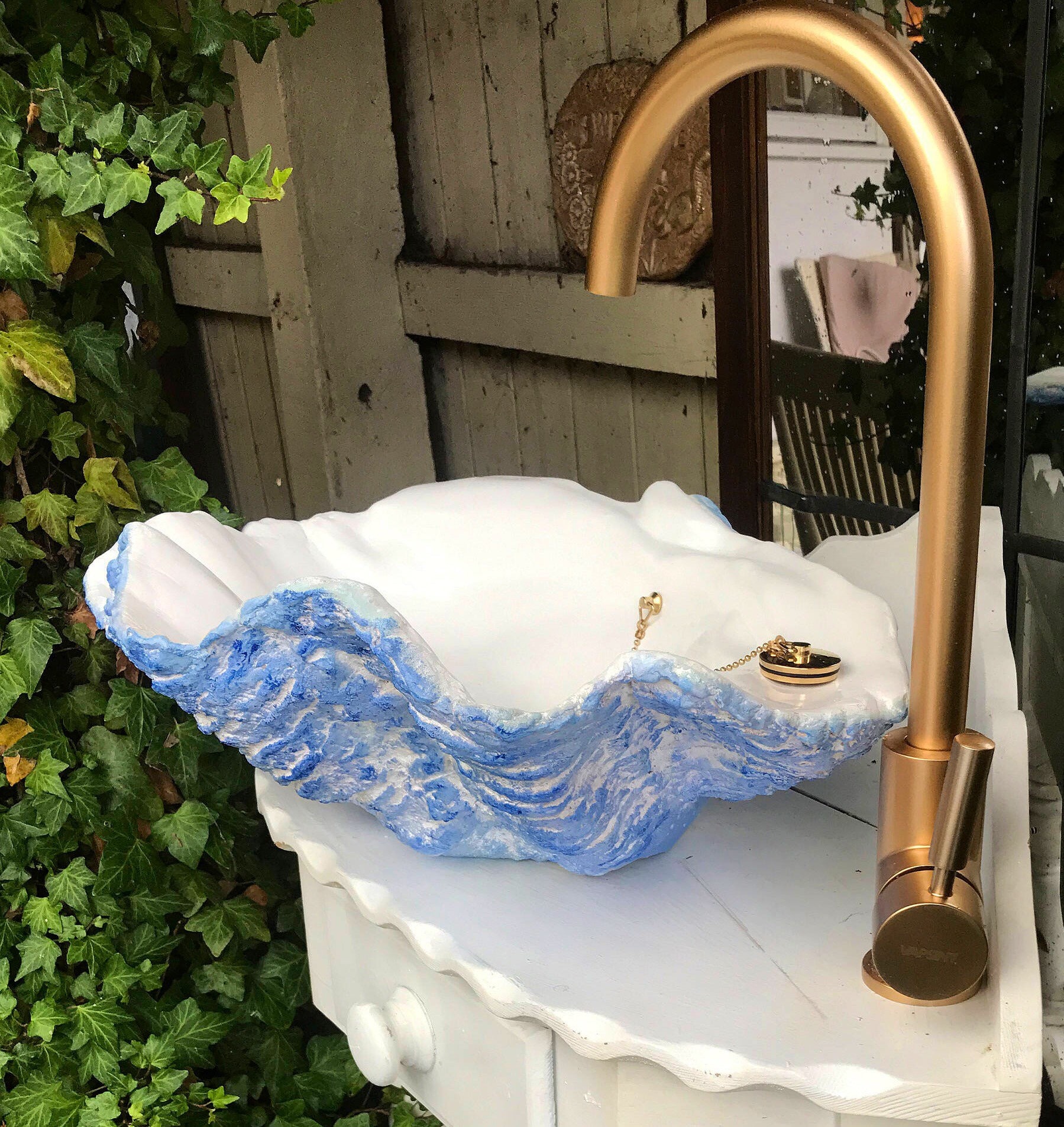 Giant Clam Shell Bathroom Sink Vessel Wash Basin Bowl | Etsy
