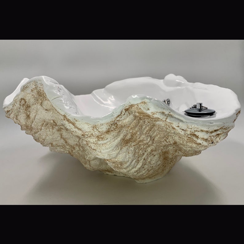 Giant Clam Shell Bathroom Sink Wash Basin Bowl Vessel Counter | Etsy