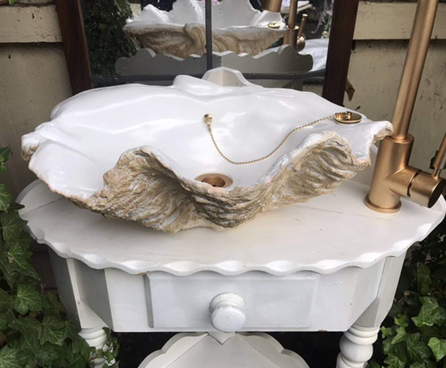 Giant Clam Shell Bathroom Sink Wash Basin Vessel Bowl Counter | Etsy UK