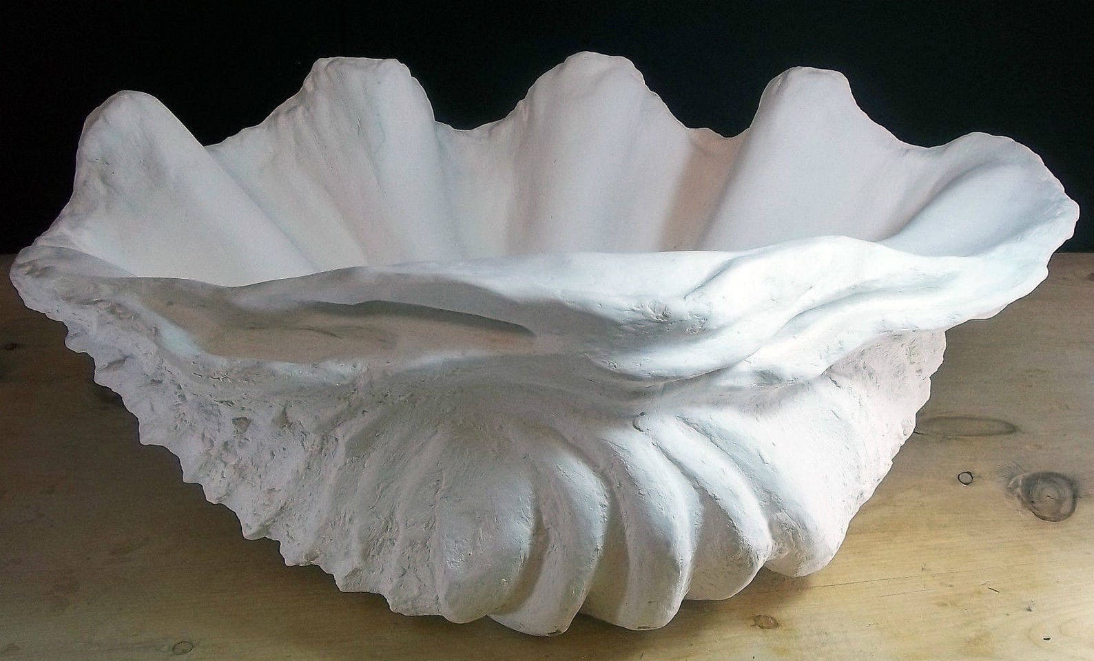 Giant Clam Shell Bathroom Sink Wash Basin Vessel Bowl in White | Etsy UK