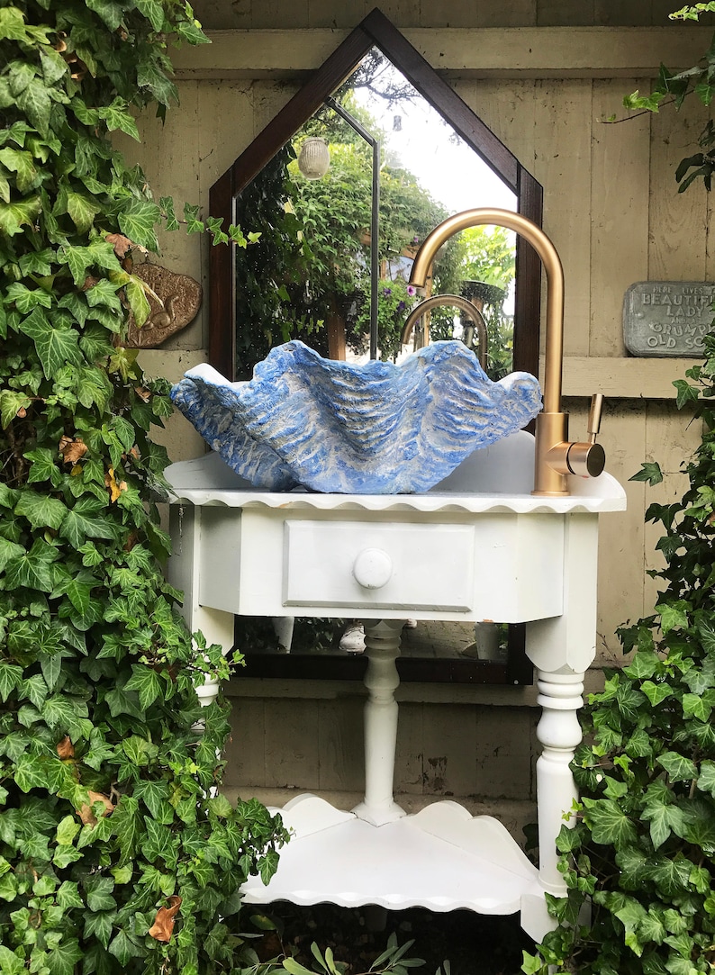 Giant Clam Shell Bathroom Sink Vessel Wash Basin Bowl | Etsy