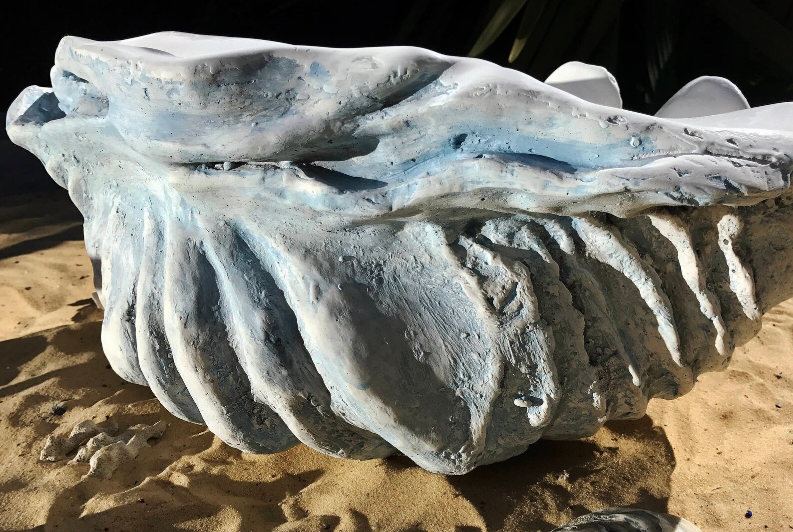 XL Aquamarine Blue Shell Giant Clam Shell Sculpture a Piece of - Etsy UK