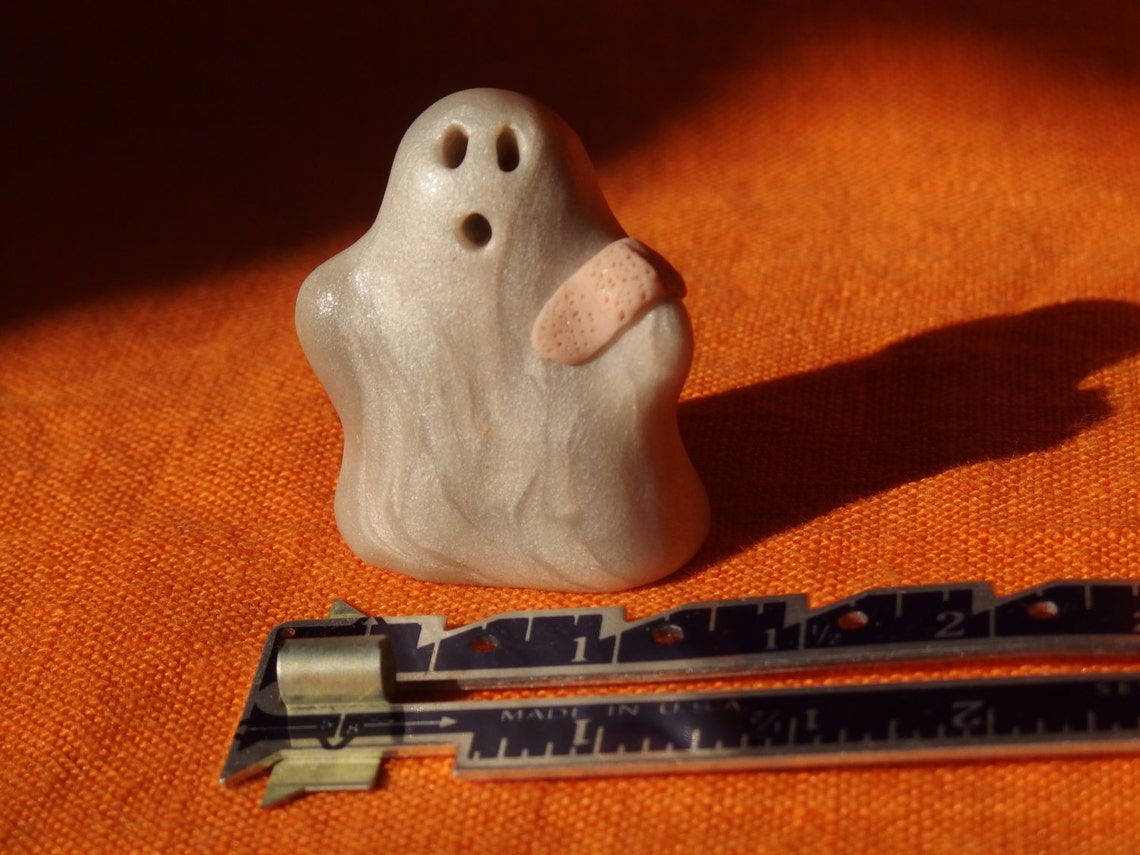 Ghost Boo Boo 6, Halloween Miniature Ghost Figurine, Handmade Miniature ...