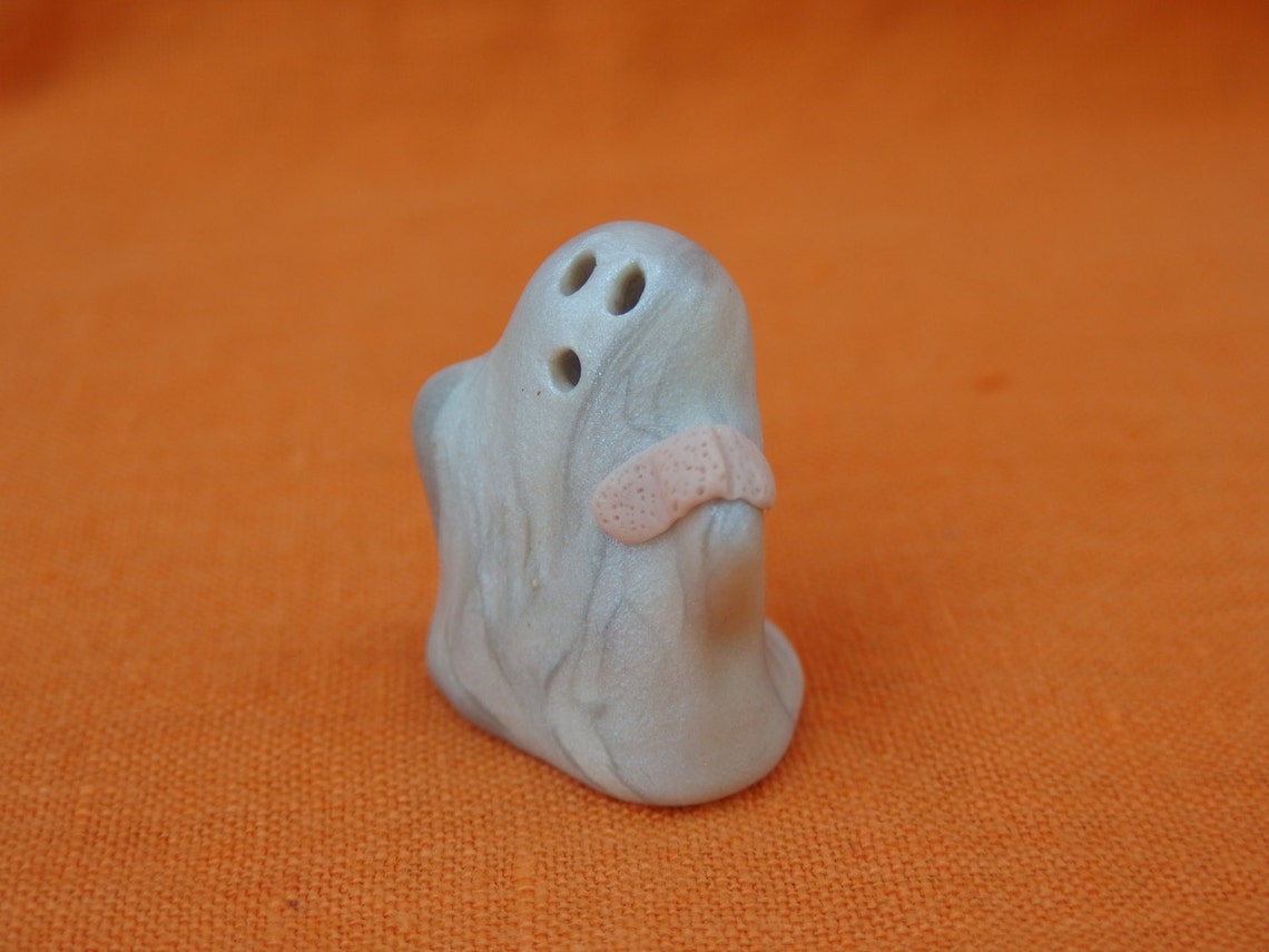 Ghost Boo Boo 6, Halloween Miniature Ghost Figurine, Handmade Miniature ...