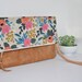 Floral and Brown Leather Crossbody Foldover Clutch Rifle - Etsy