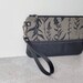 Floral and Brown Leather Crossbody Foldover Clutch Rifle - Etsy