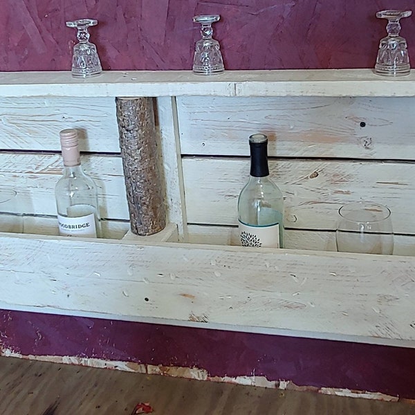 Log Wine Rack - Etsy
