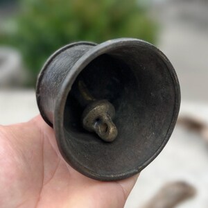 Vintage Large Old Handcrafted Brass Hindu Temple Worship Bell ...