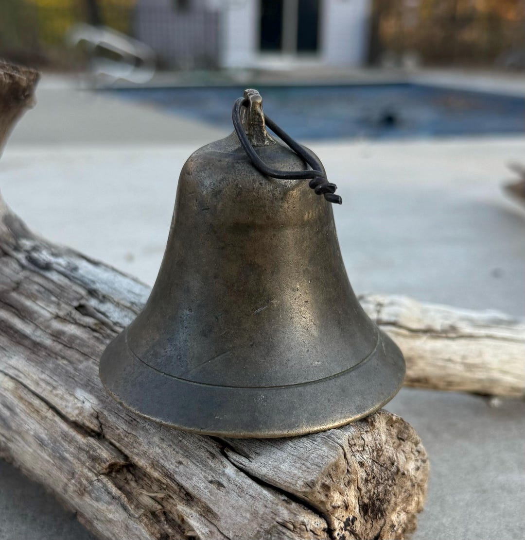 Large Antique Jingle Bell Holiday Christmas Yule Celebration Decor ...