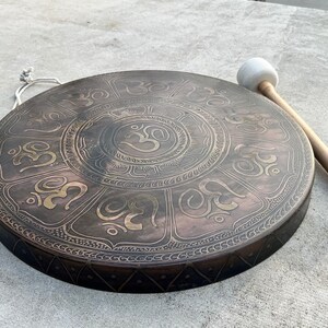 Tibetan Om Gong 18 Inches Diameter Handmade, Temple Gong Healing ...