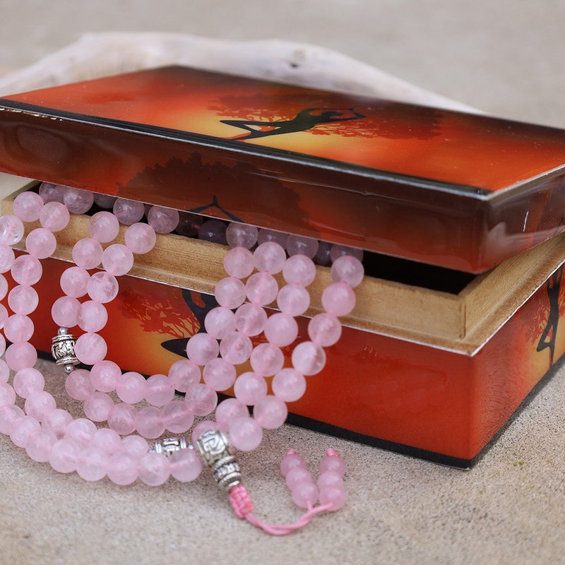 Rose Quartz Mala - Etsy