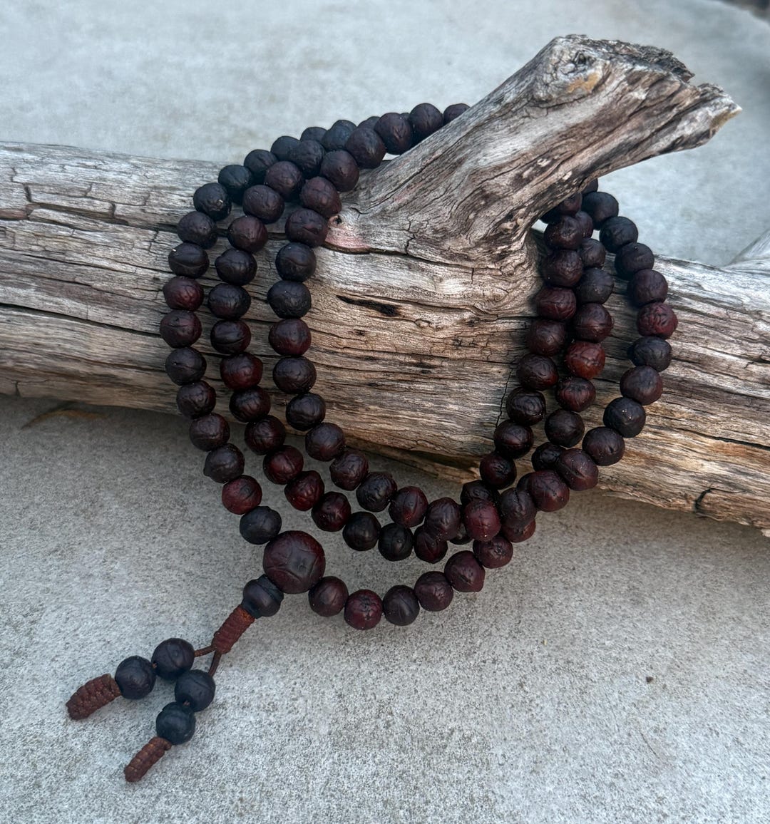 Tibetan Old Rare to Find Buddhist Meditation Nepal Bodhi Seed Mala ...