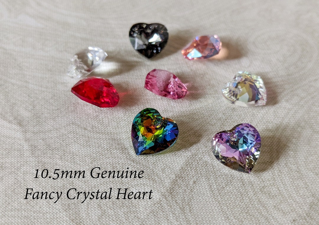 ADD-ON: 10.5mm Genuine Fancy Crystal Heart Charms! *please Read ...