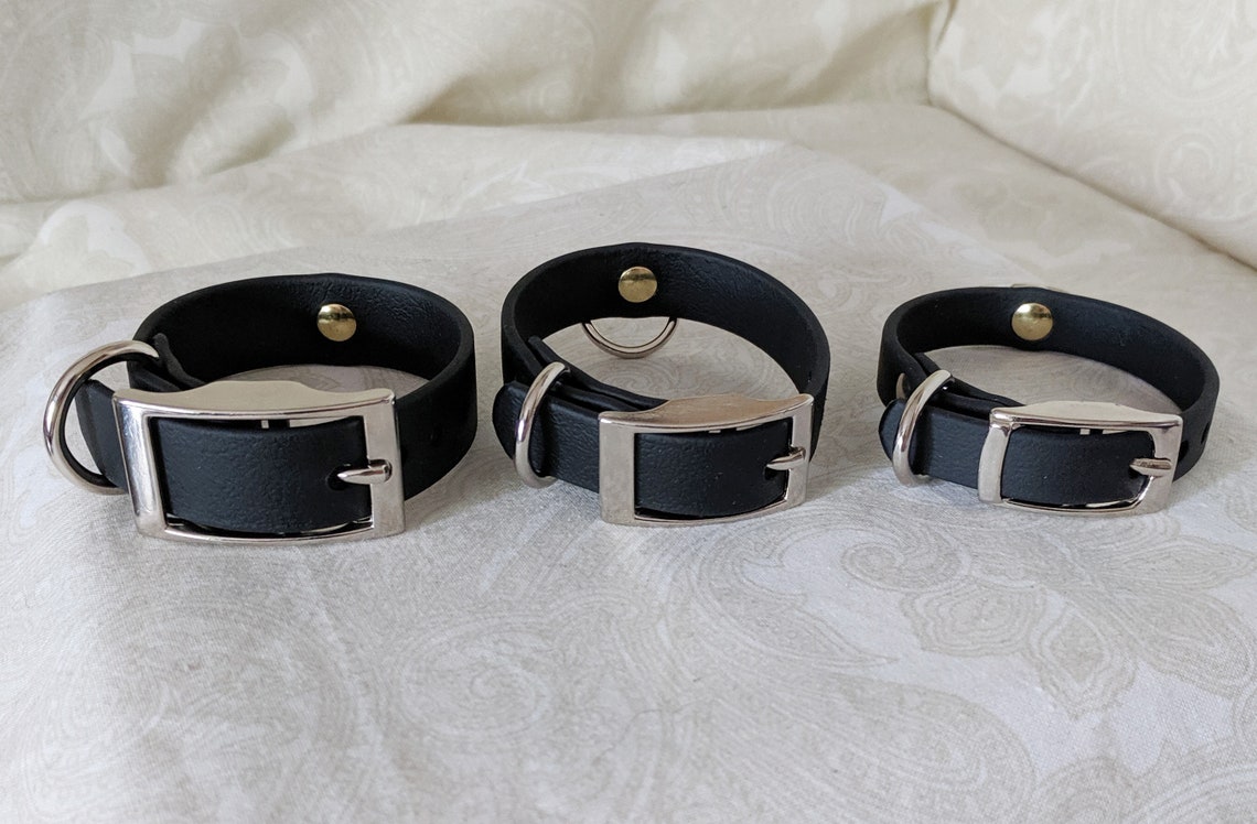 One Pair Buckling Biothane Cuffs - 3 Sizes - Many Colors Customizable ...