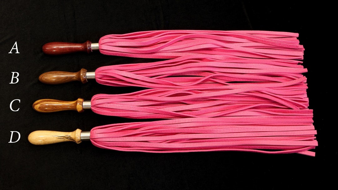 Beginner BDSM Flogger | Hot Pink Soft Tails - Vegan Material ...