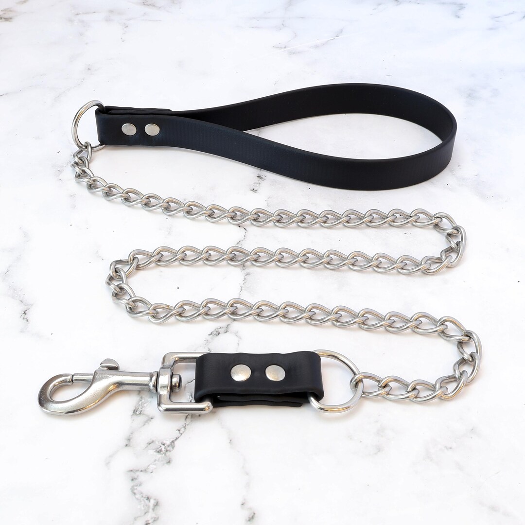 3/4" Biothane Stainless Steel Chain Bondage BDSM Leash | Multiple ...