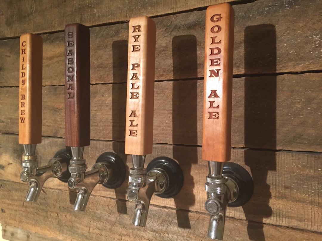 Custom Tap Handle – Personalized 6” Laser Engraved Maple, Cherry, or ...