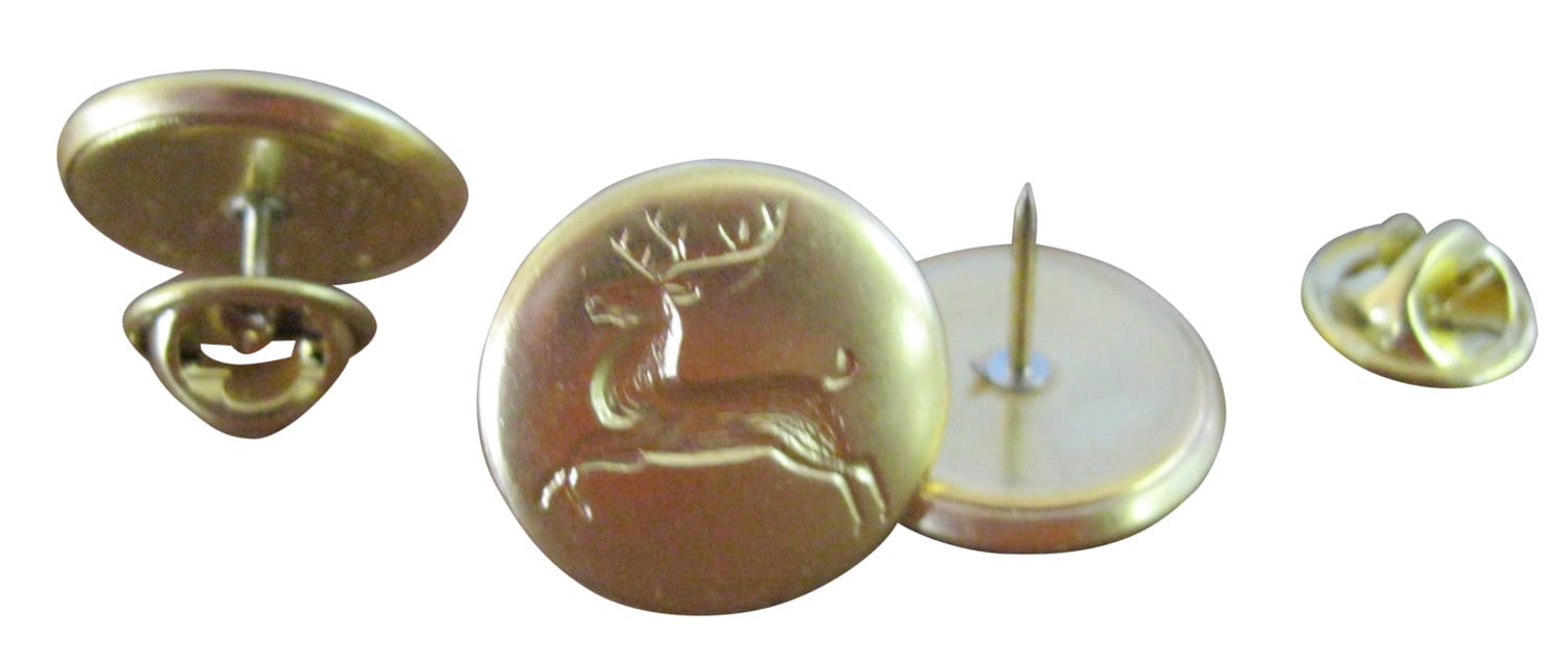 Christmas Reindeer Pin Back Button Take A Lk | Etsy