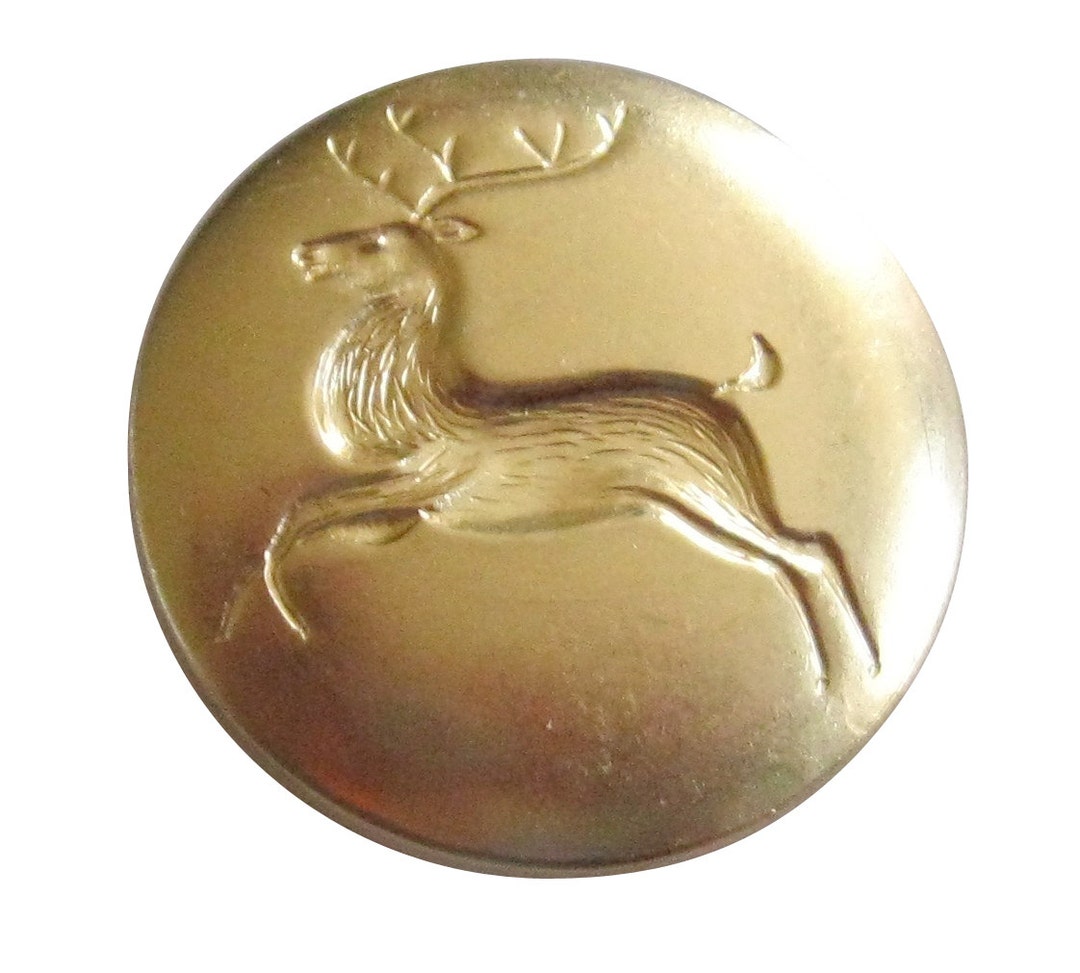 3 Different Sizes Brass Reindeer Buttons 7/8" - 3/4" - 5/8" - Etsy