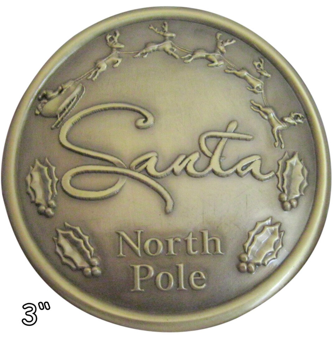 Santa 3" Everyday Belt Buckle Antique Gold Finish - Etsy