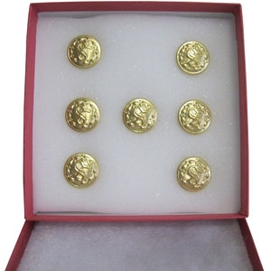 Set of 7 Pcs. 5/8" Professional Removable "s" Buttons for Shirts - Etsy