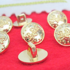 Set of 7 Pcs. 5/8" Gold Sew on "believe" Buttons for Santa Shirts. - Etsy