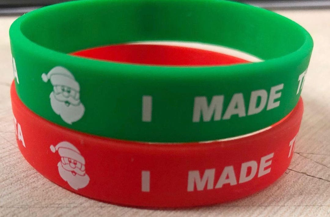 New for 2018 I Met Santa I Made the Nice List --7" & 6" Red or Green ...