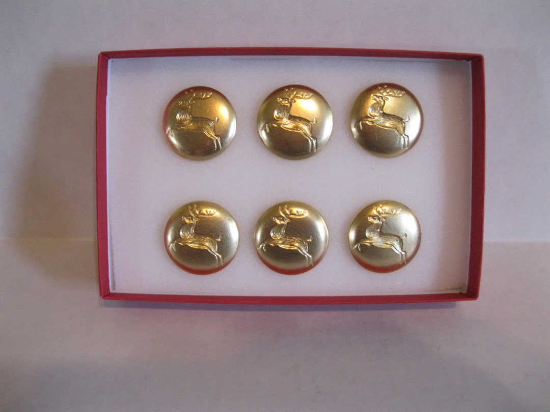 3 Different Size Professional Removable Brass Button Sets 7/8" - 3/4 ...
