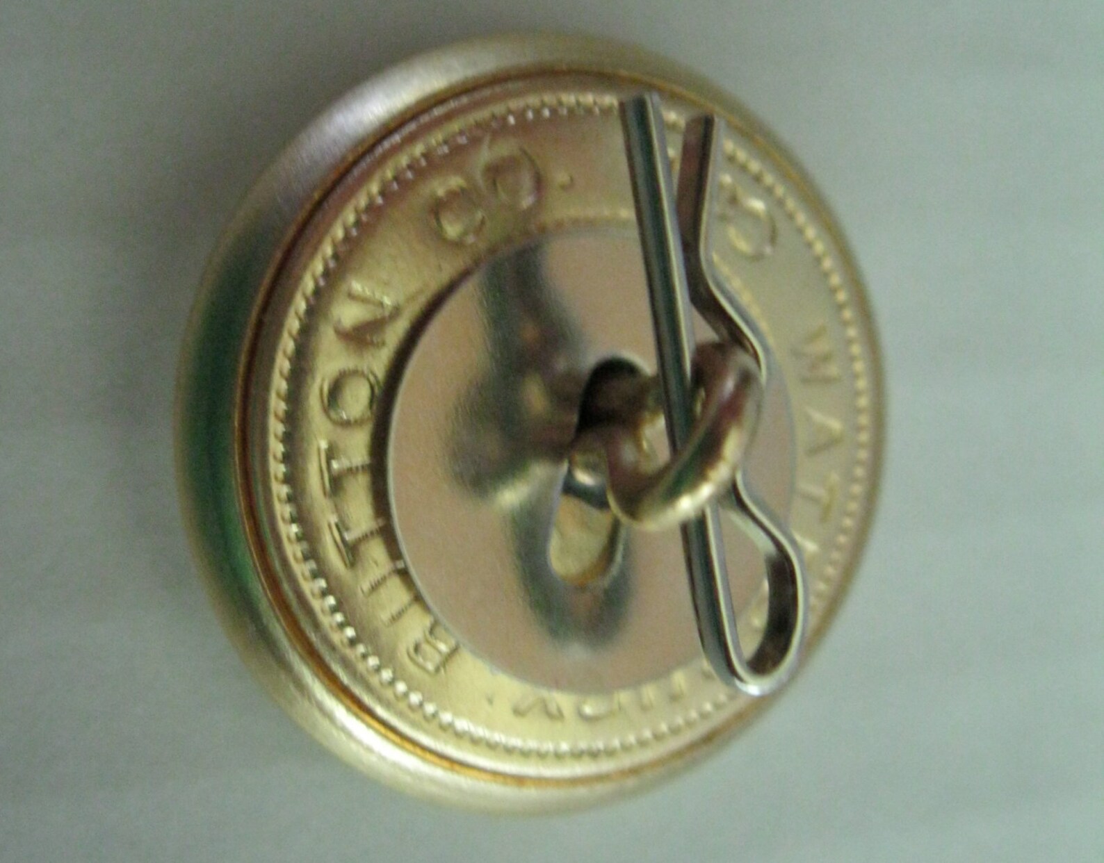 Reindeer 1 1/8" Professional Removable Brass Santa Button - Etsy