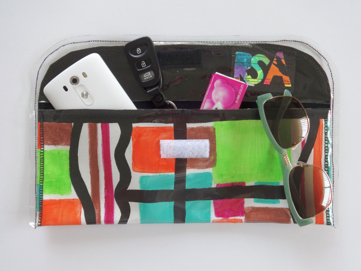 Hand Painted Clutch // Vinyl Clutch // Art Gifts // Evening - Etsy