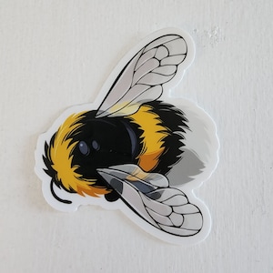 Bumble Bee Sticker, Bumblebee Vinyl Decal Set, 3" X 2.93", Bee Garden ...